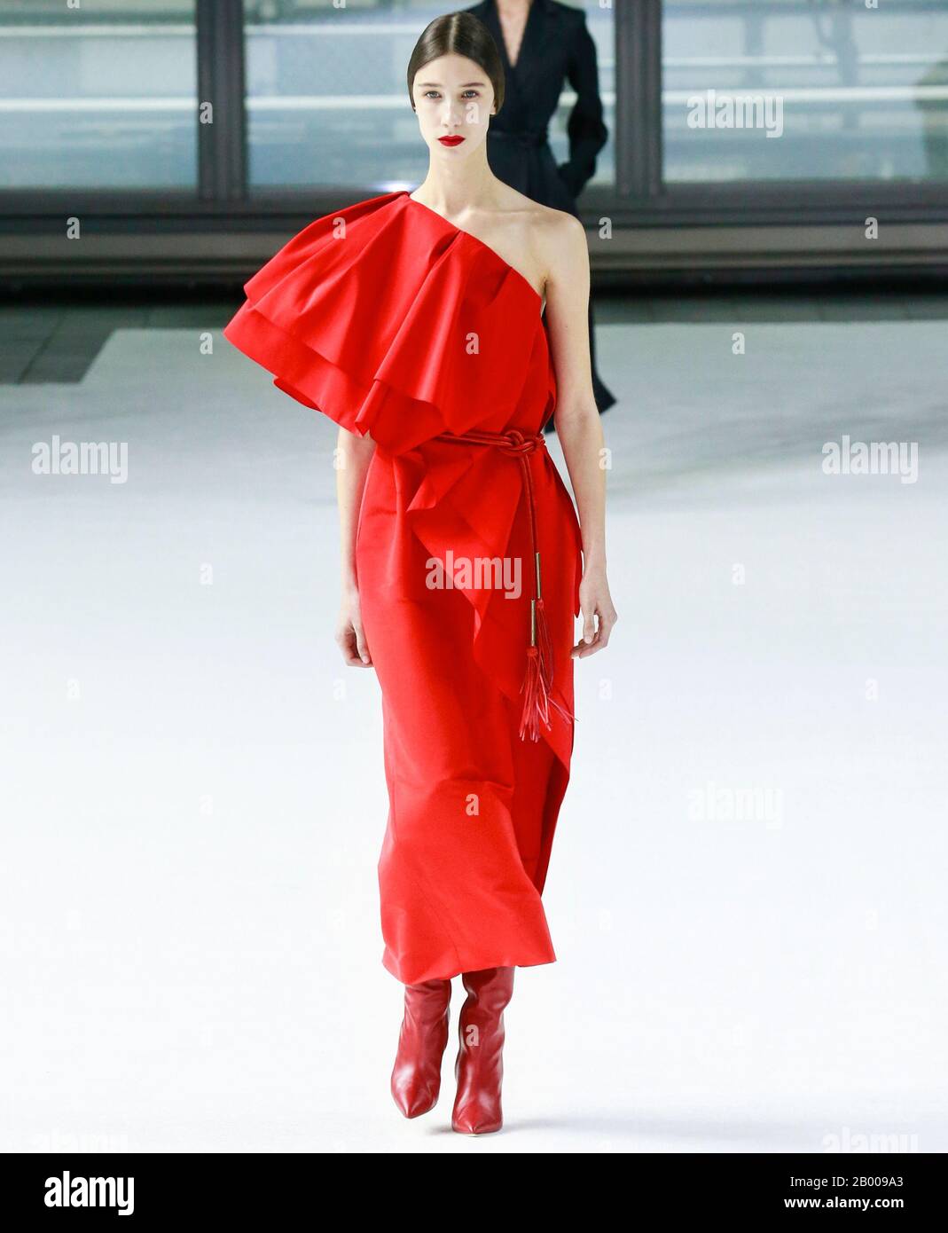 New York, NY - February 10, 2020: Sasha Knysh walks the runway at ...