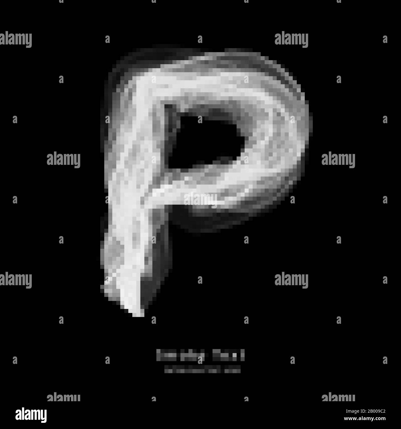 Abstract smoke upper case alphabet letter text art smoky pen brush ...