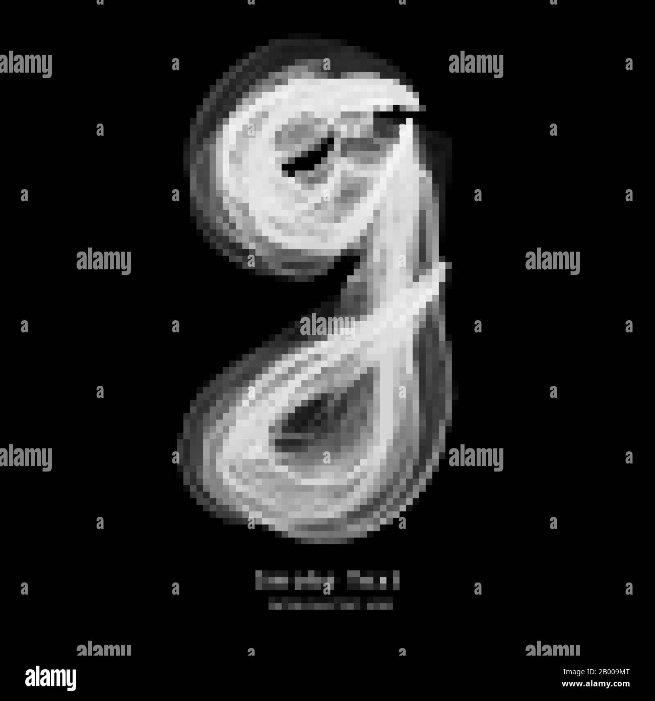 Abstract smoke lower case alphabet letter text art smoky pen brush ...