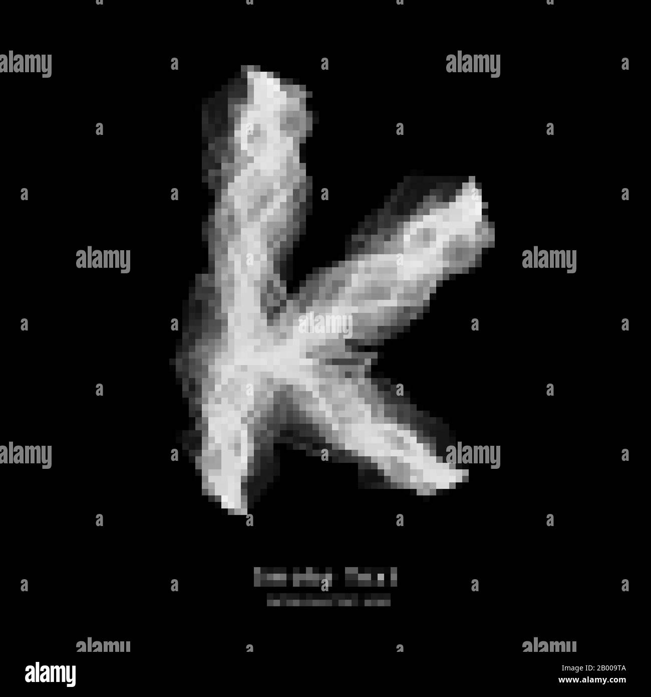 Abstract smoke lower case alphabet letter text art smoky pen brush ...