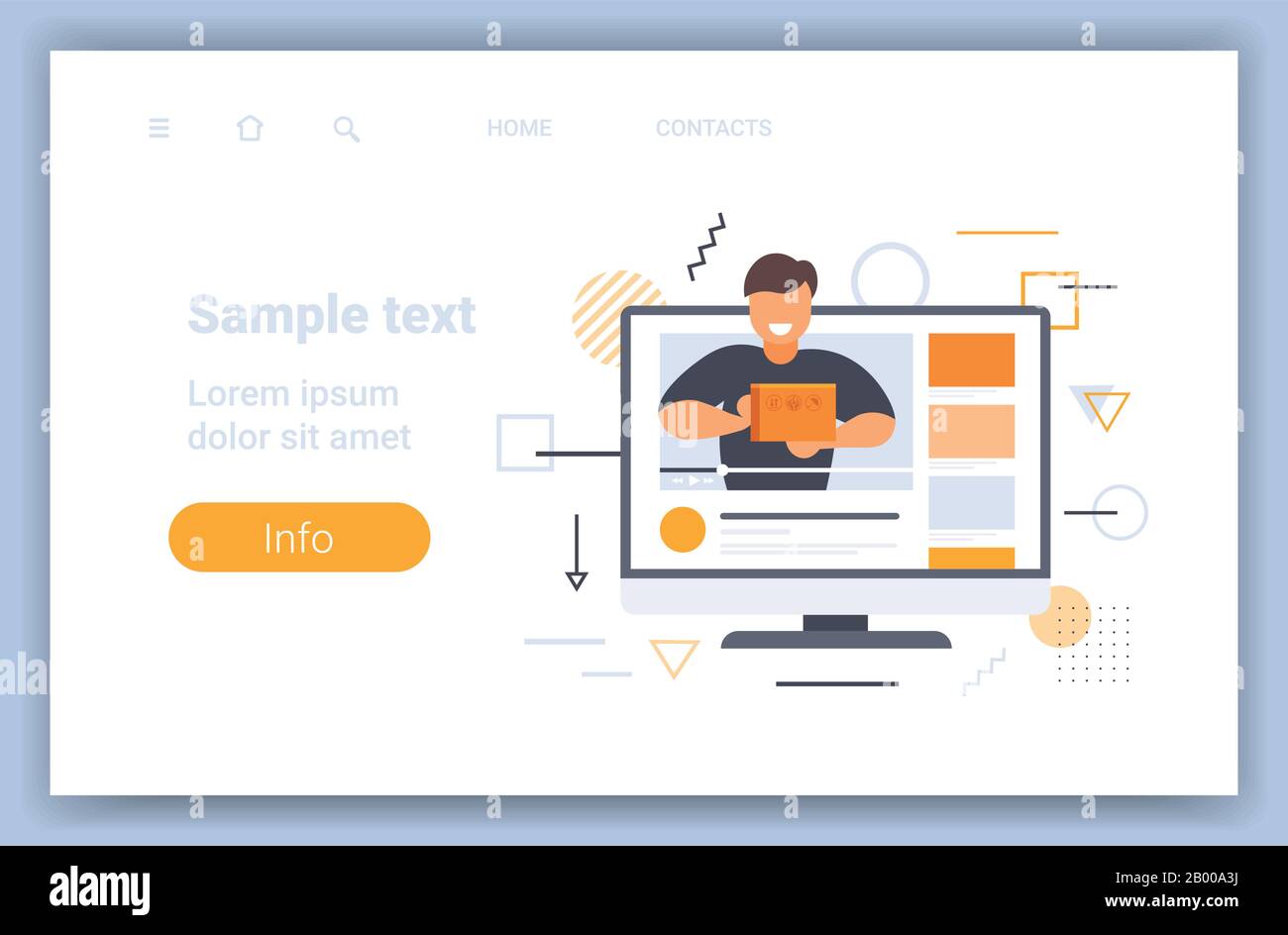 Unpacking computer Stock Vector Images - Alamy