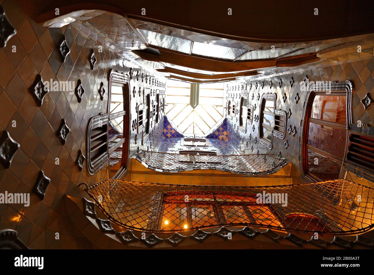 Casa Batllo designed by Antoni Gaudi located in the center of Barcelona ...