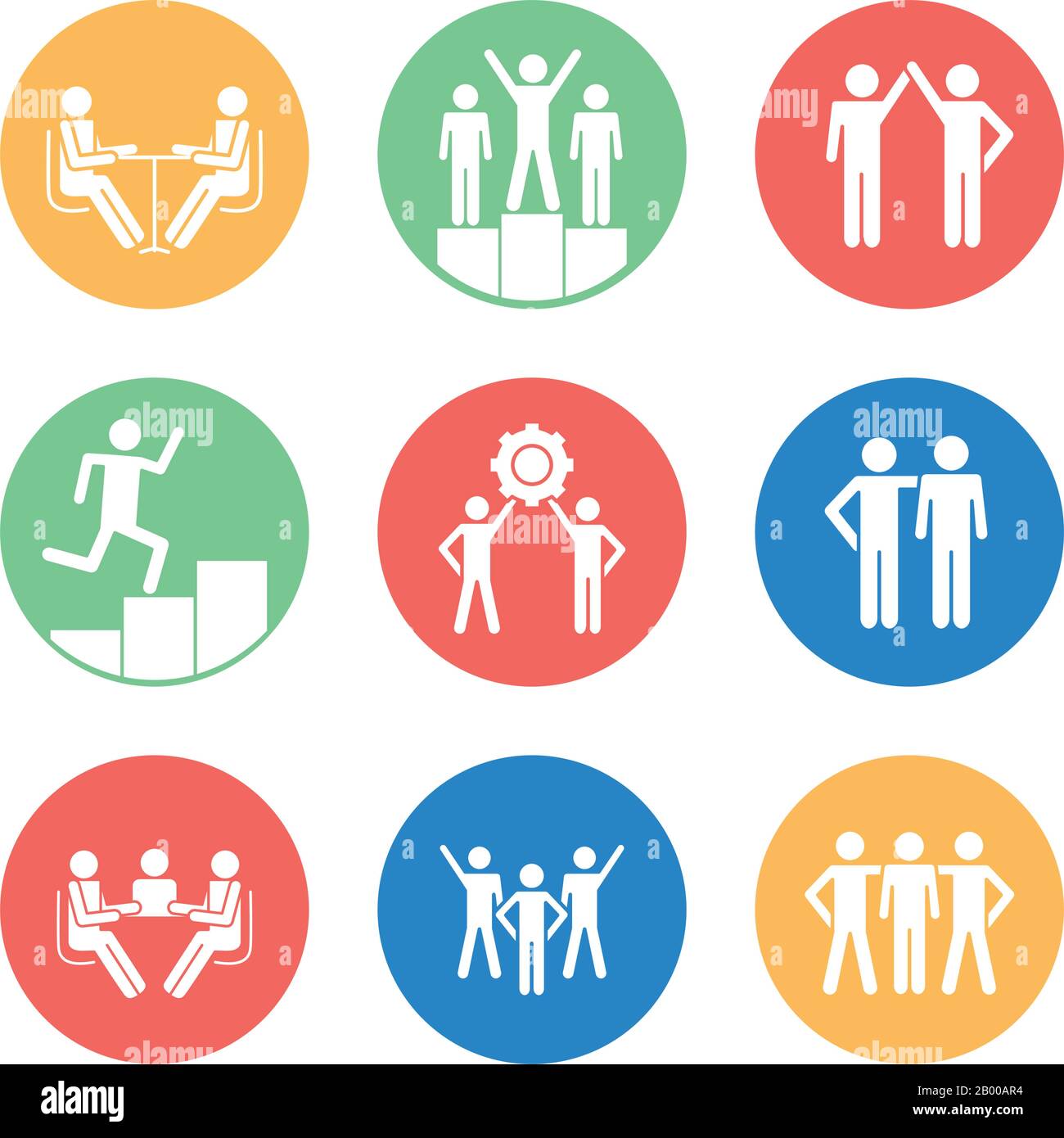 Avatars block silhouette style icon set design of Person profile social ...