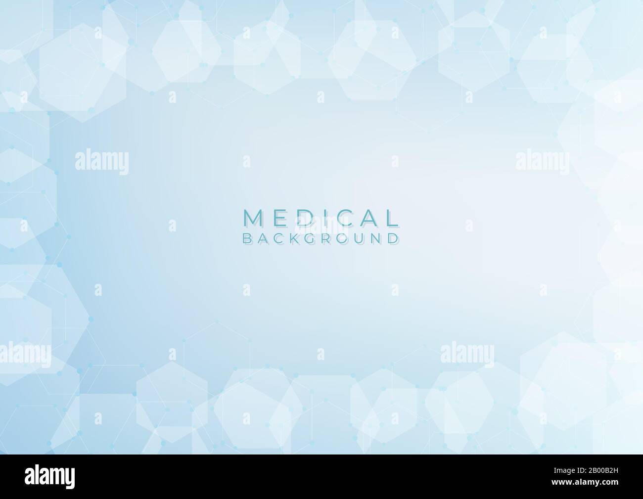 Medical minimal white color background hexagon shape design. vector ...