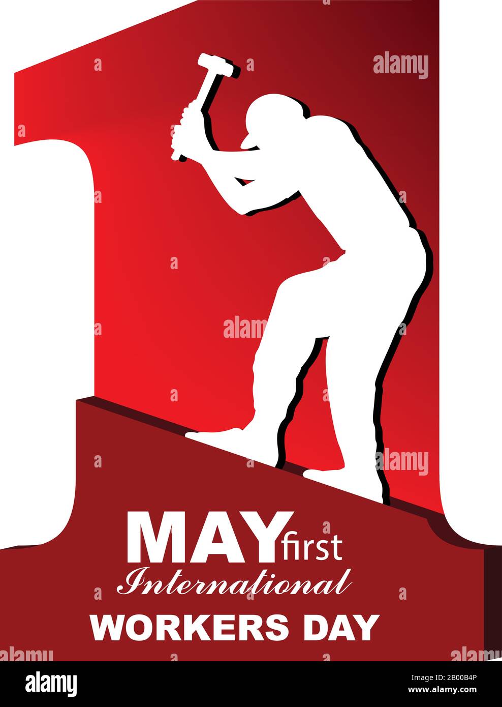 May 1st Workers Day. Creative Vector illustration of labor day Stock Vector Image & Art - Alamy