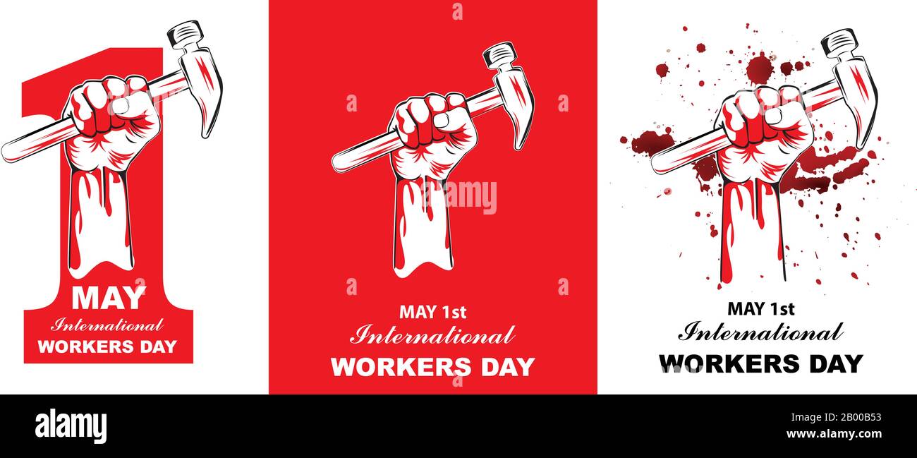 May 1st Workers Day. Creative Vector illustration of labor day Stock Vector Image & Art - Alamy