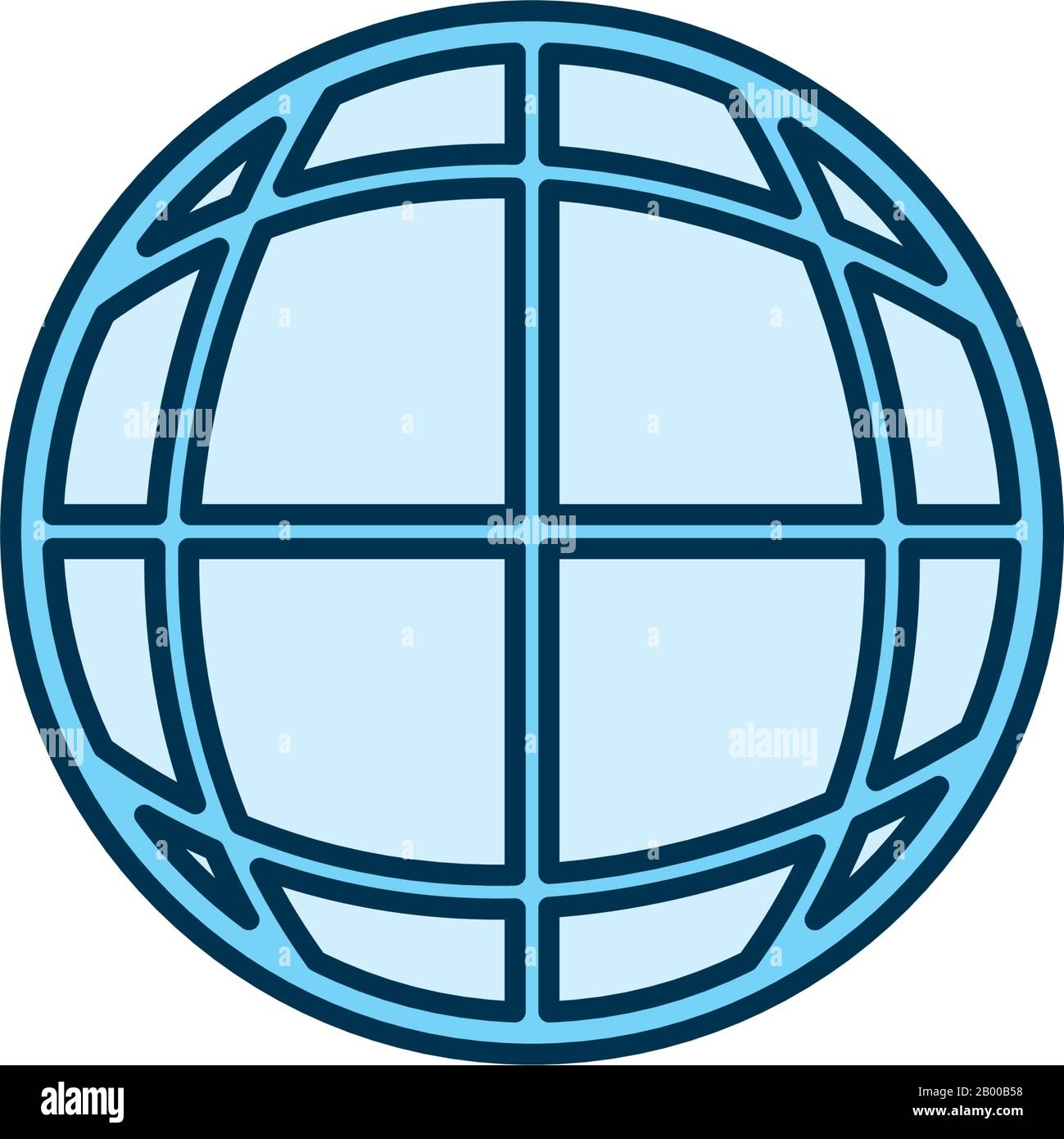 Global sphere line style icon design, Communication internet ...