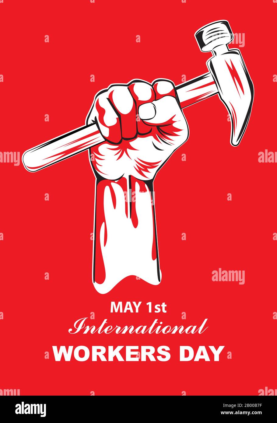 May 1st Workers Day. Creative Vector illustration of labor day Stock Vector Image & Art - Alamy
