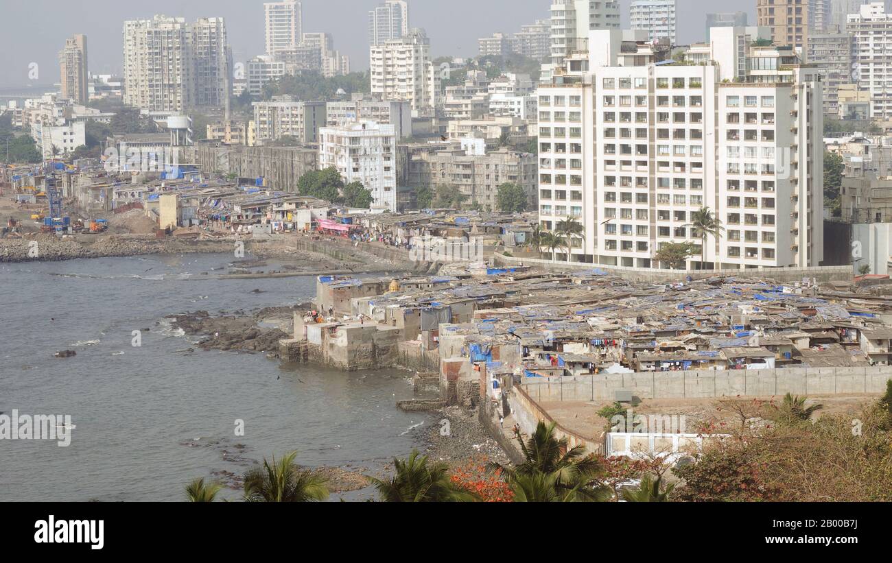 A VIEW OF ARCHITECTURE AND SEASHORE OF WORLI, MUMBAI, MAHARASHTRA ...