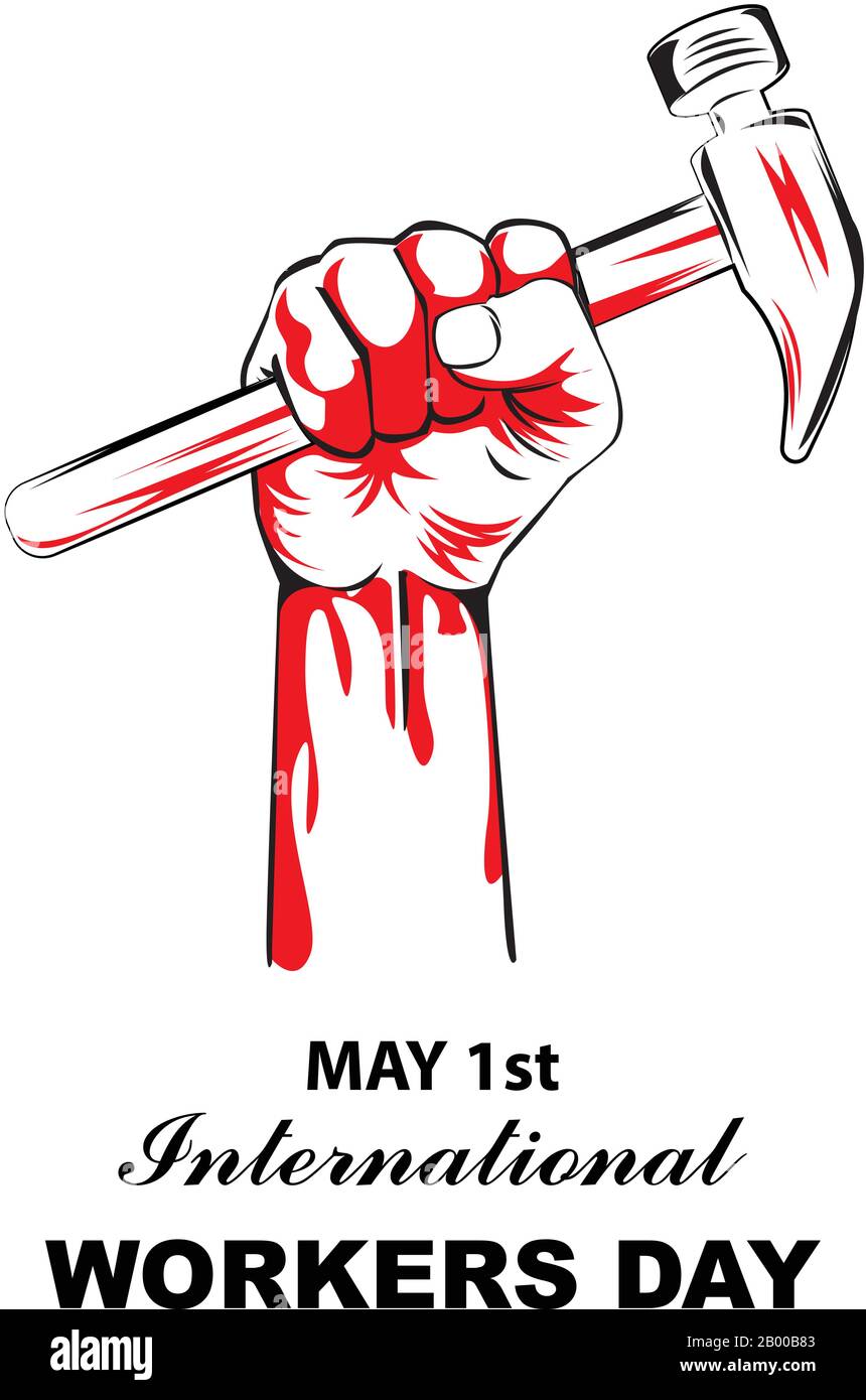 May 1st Workers Day. Creative Vector illustration of labor day Stock Vector Image & Art - Alamy