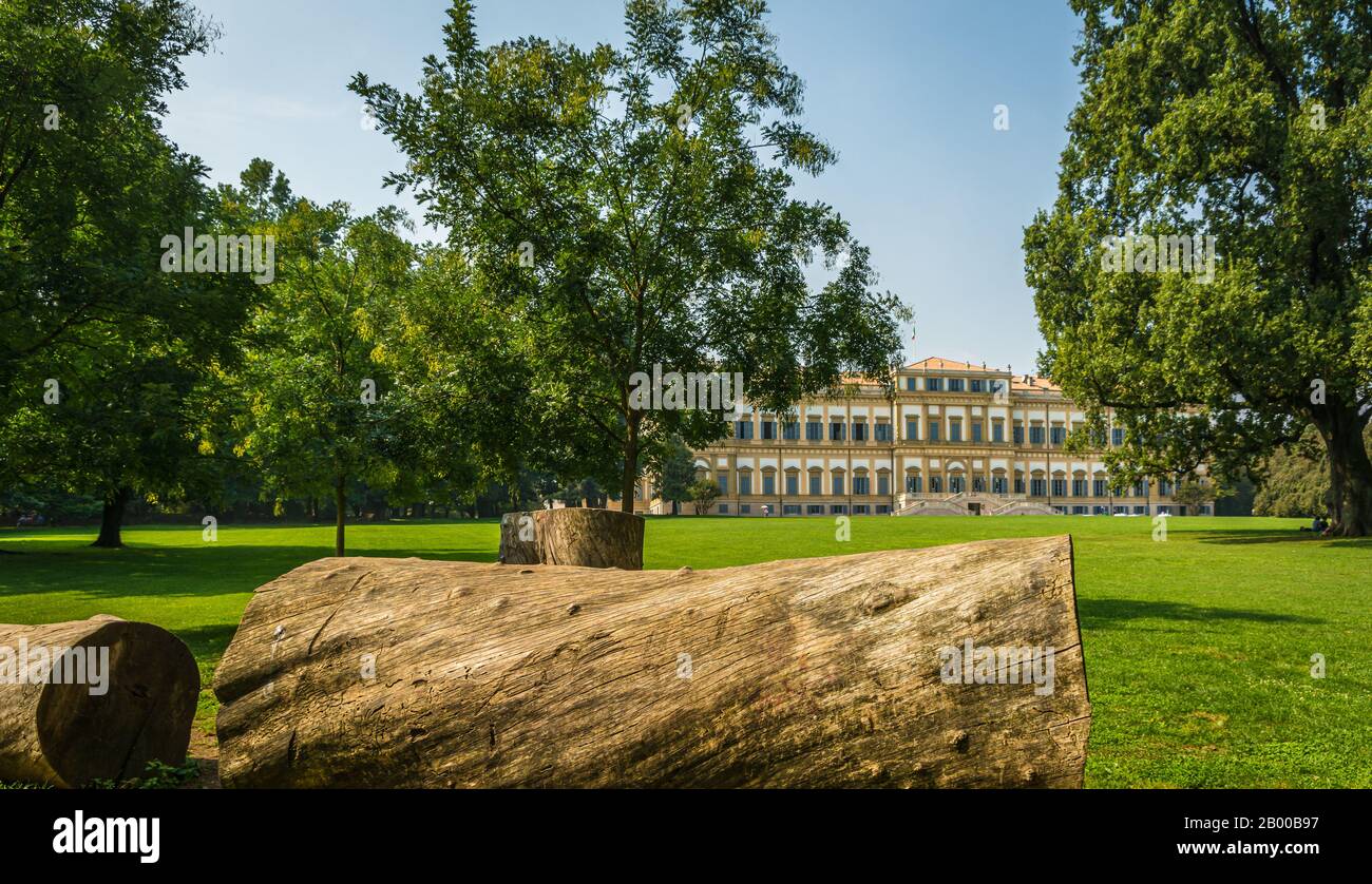 Royal Villa of Monza (Villa Reale), Milano, Italy. The Villa Reale was ...