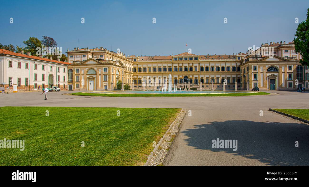 Royal Villa of Monza (Villa Reale), Milano, Italy. The Villa Reale was ...