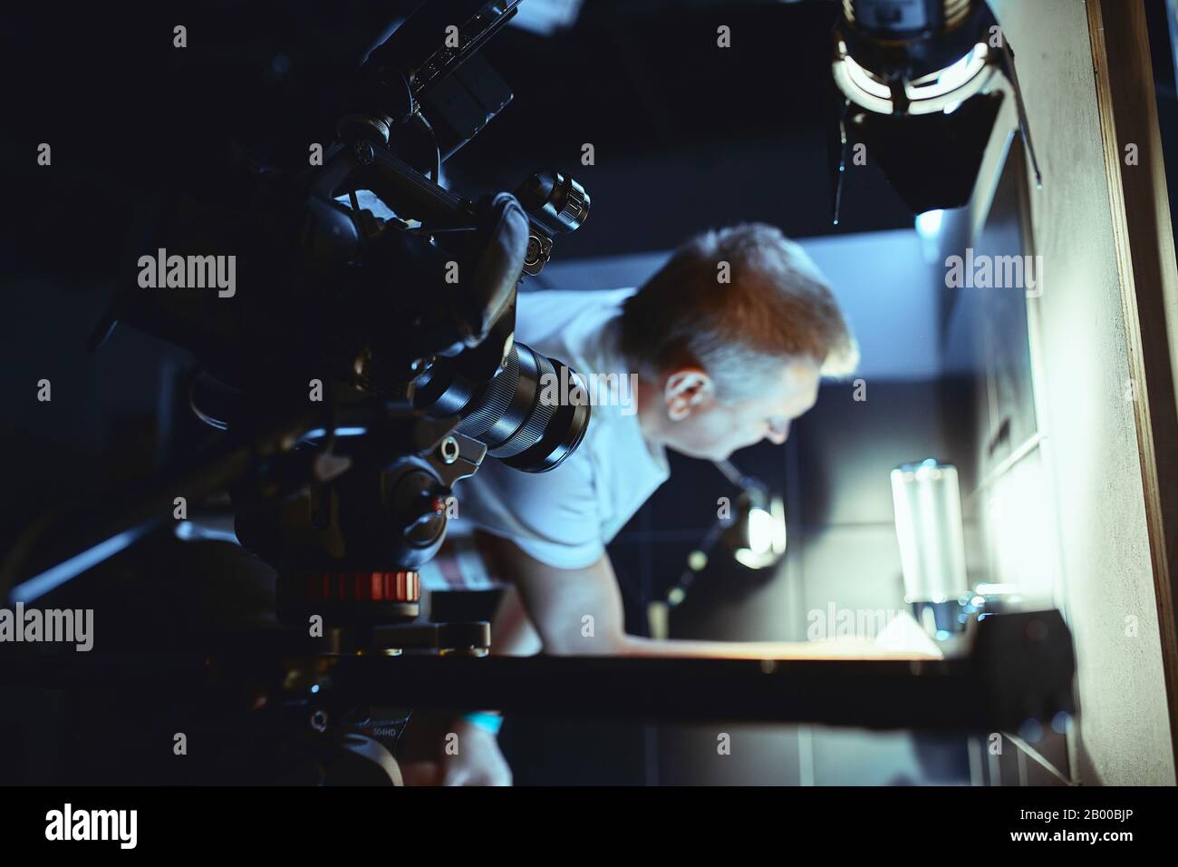 Creating a film set hi-res stock photography and images - Alamy