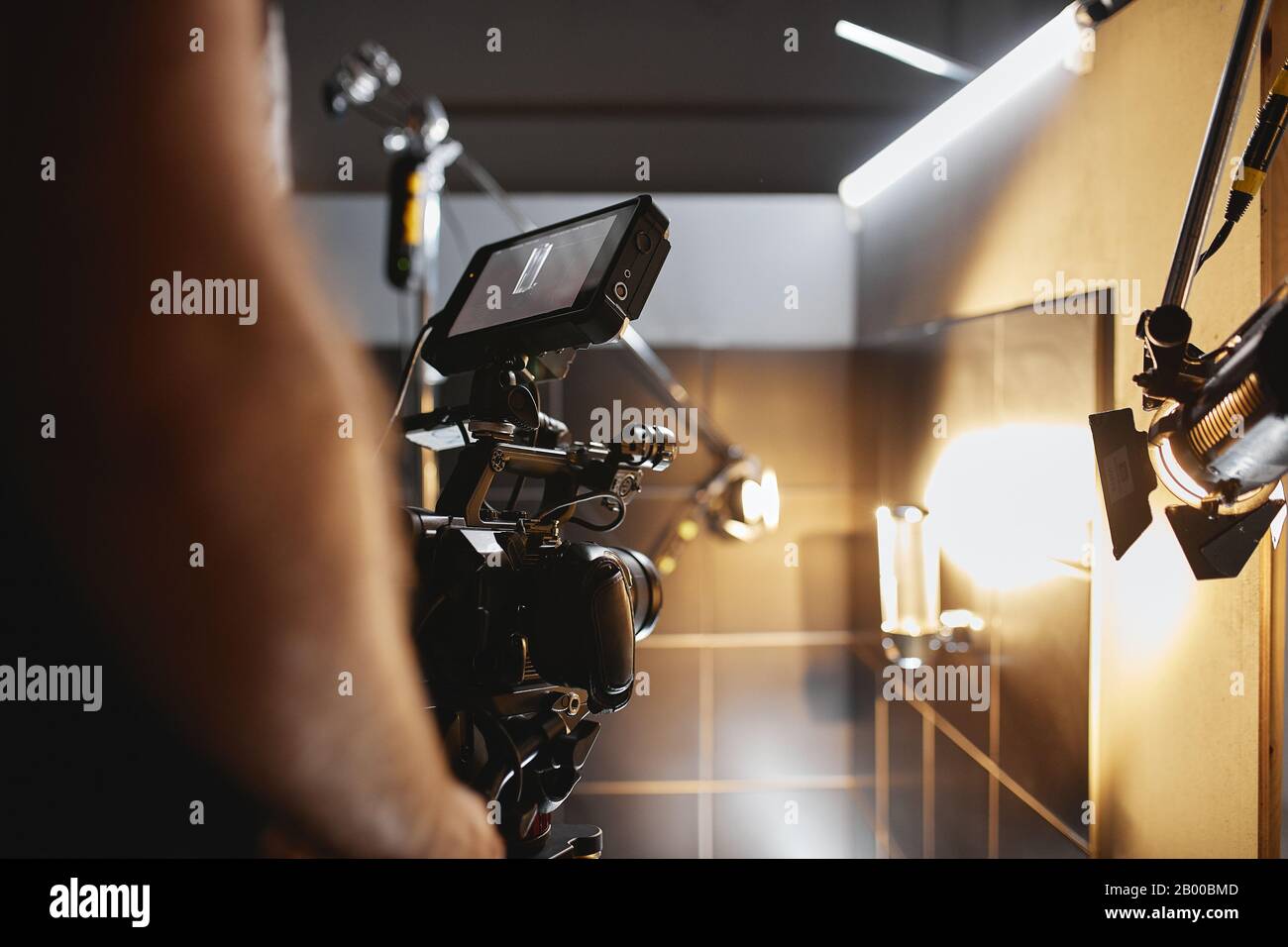 Creating a film set hi-res stock photography and images - Alamy