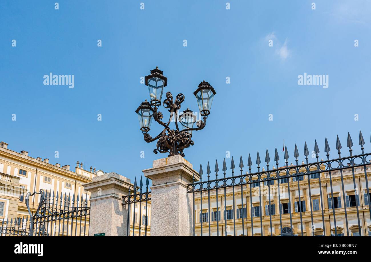 Royal Villa of Monza (Villa Reale), Milano, Italy. The Villa Reale was ...