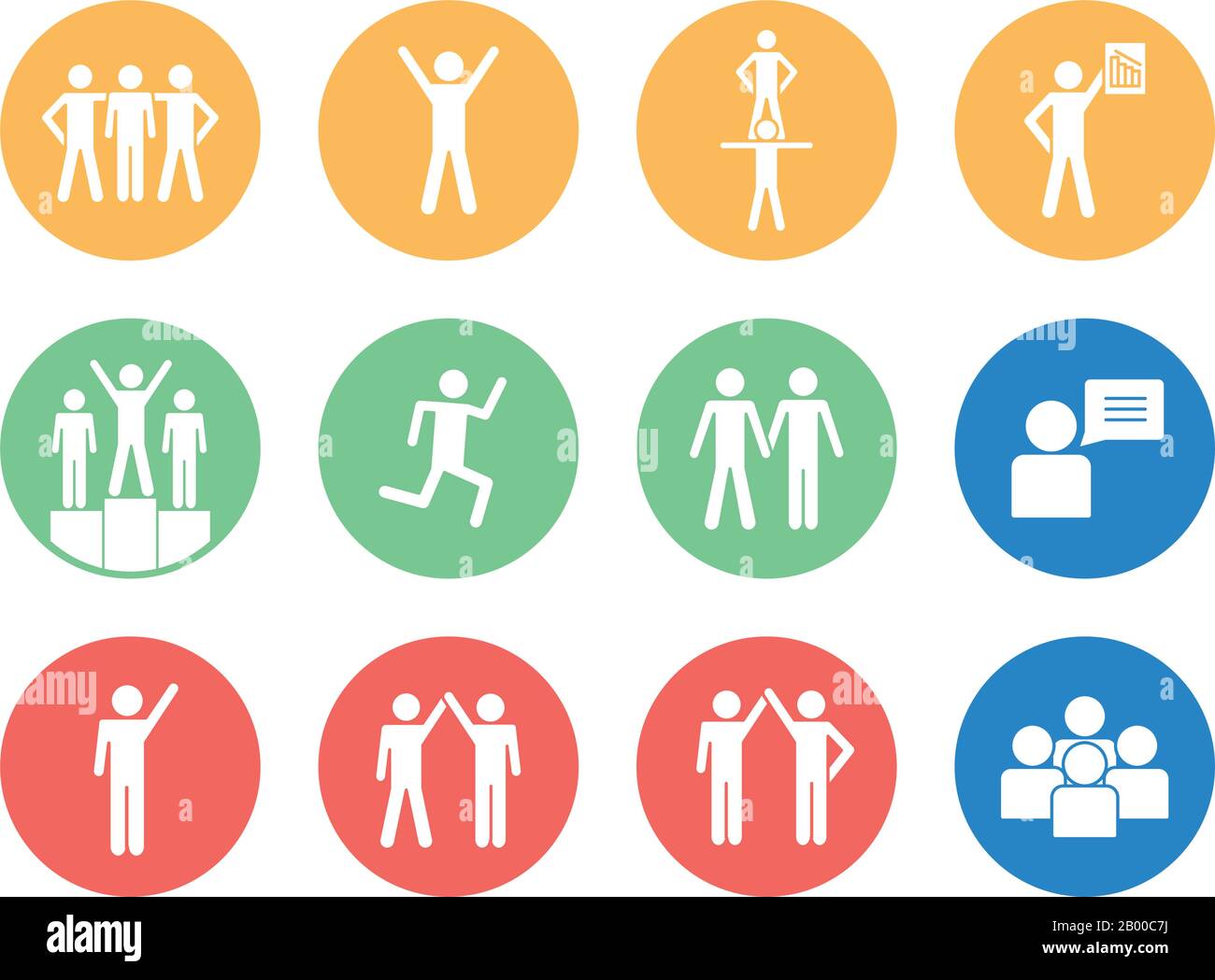 Avatars block silhouette style icon set design of Person profile social ...