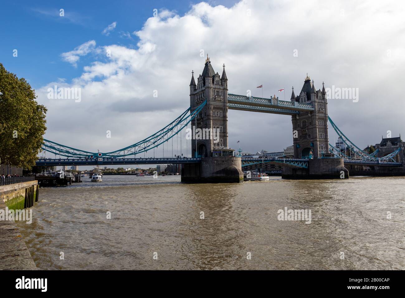 Tower Bridge in London after a heavy rainfall, UK Stock Photo - Alamy