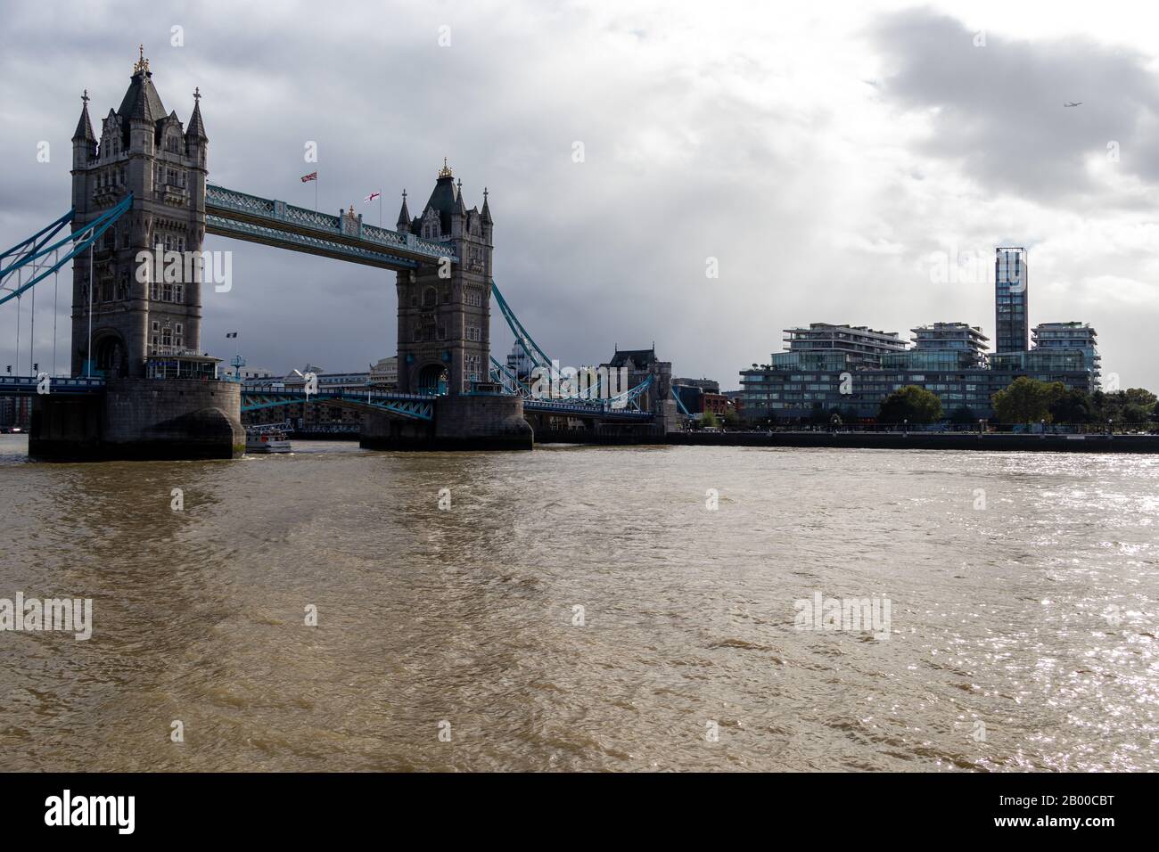 Tower Bridge in London after a heavy rainfall, UK Stock Photo - Alamy