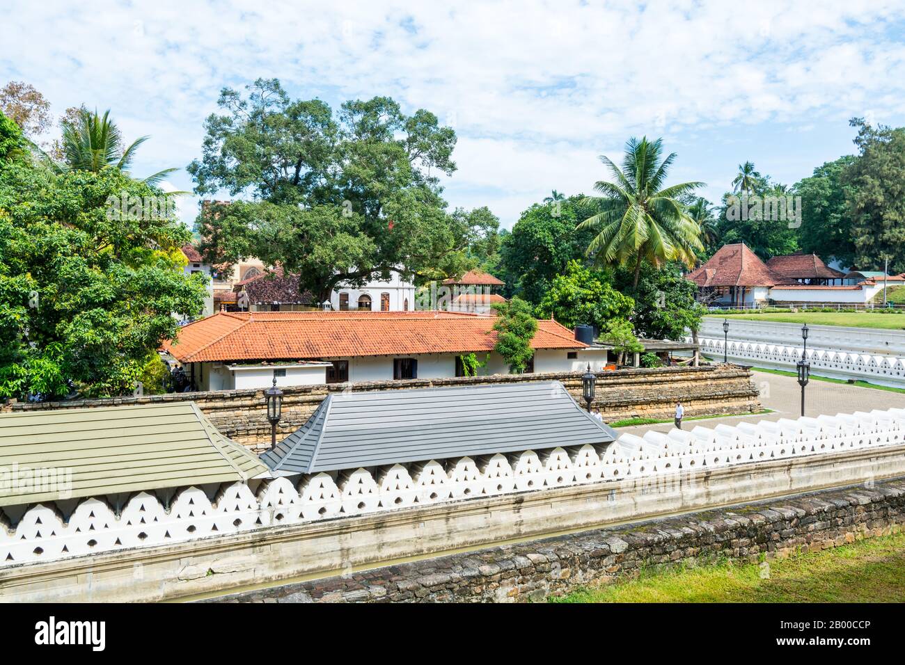 Buildings inside of the complex of Sri Dalada Maligawa or the Temple of ...