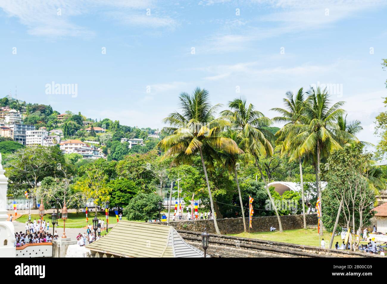 Buildings inside of the complex of Sri Dalada Maligawa or the Temple of ...