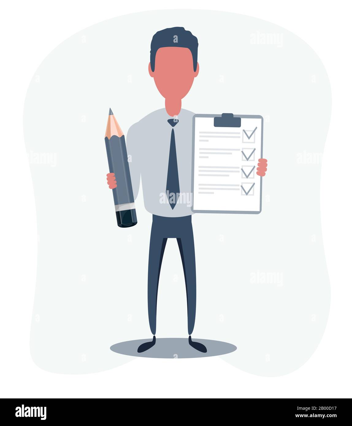 Questionnaire cartoon Stock Vector Images - Alamy