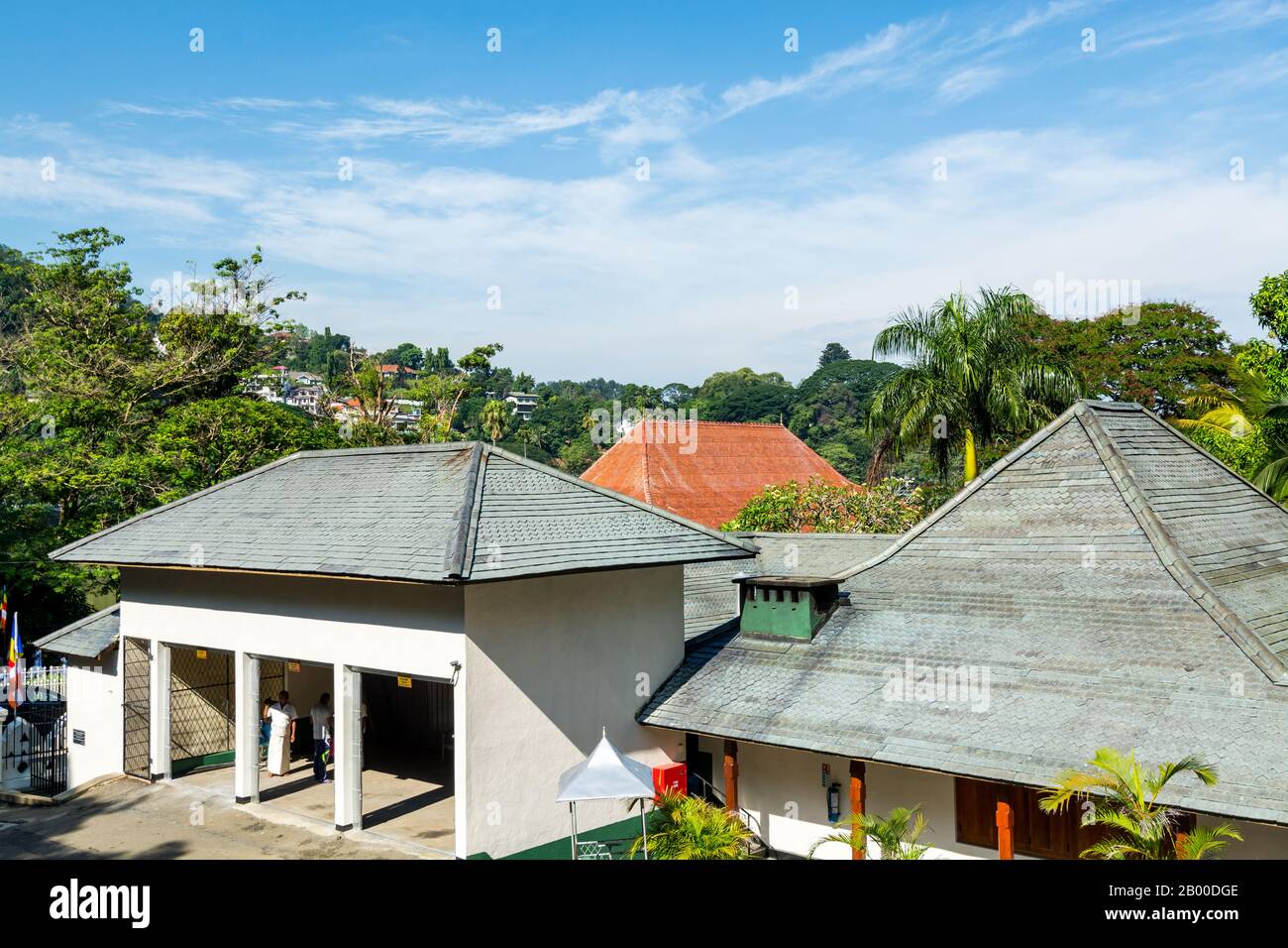 Buildings inside of the complex of Sri Dalada Maligawa or the Temple of ...