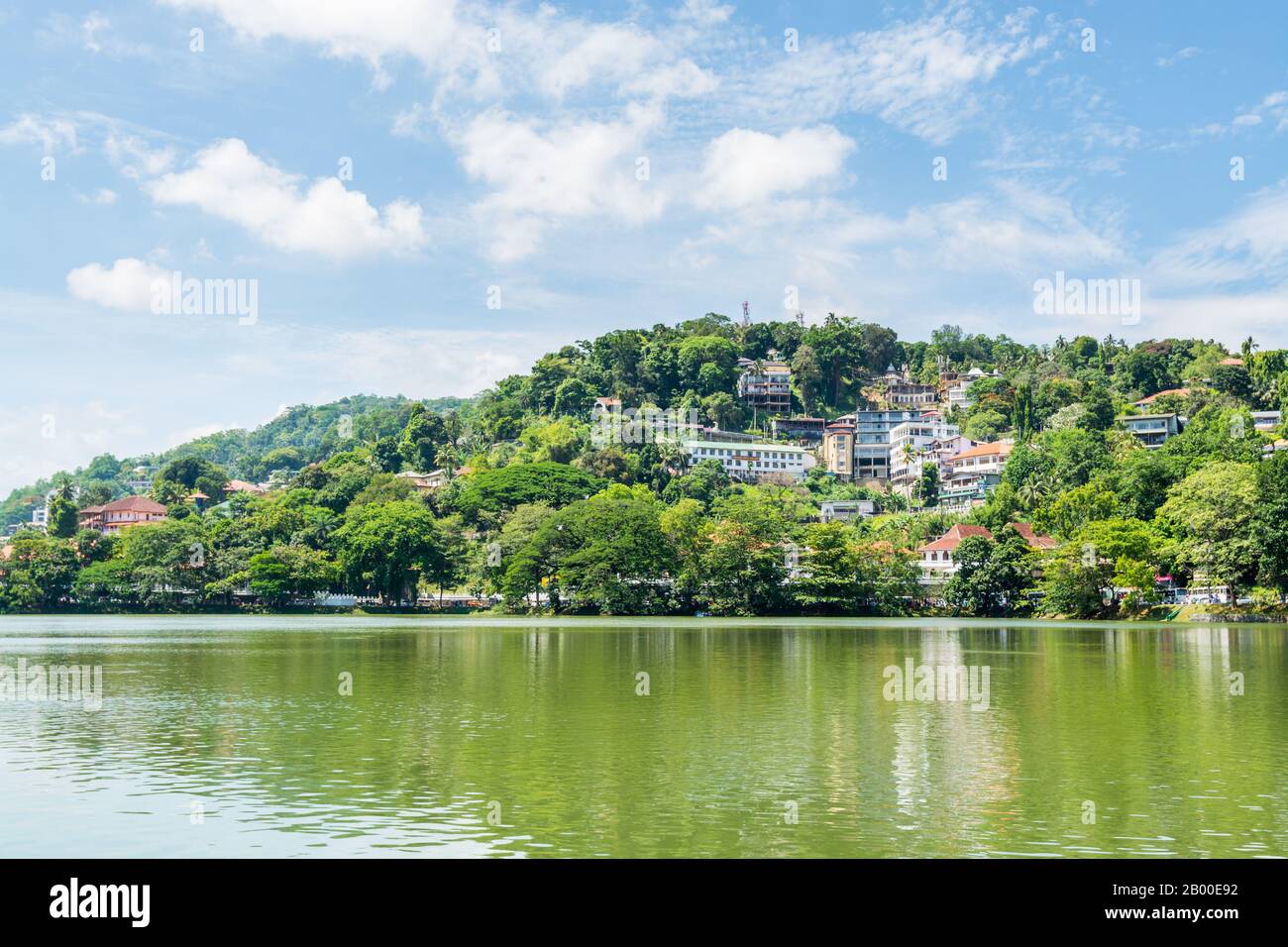 Kandy Lake or Kiri Muhuda or the Sea of Milk, an artificial lake in the ...