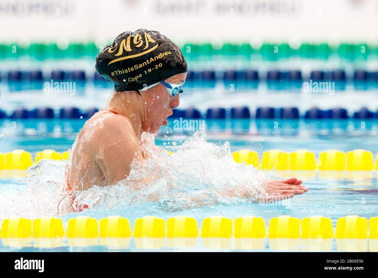 Jessica Vall competes in the women's 50m breaststroke of the Alejandro ...