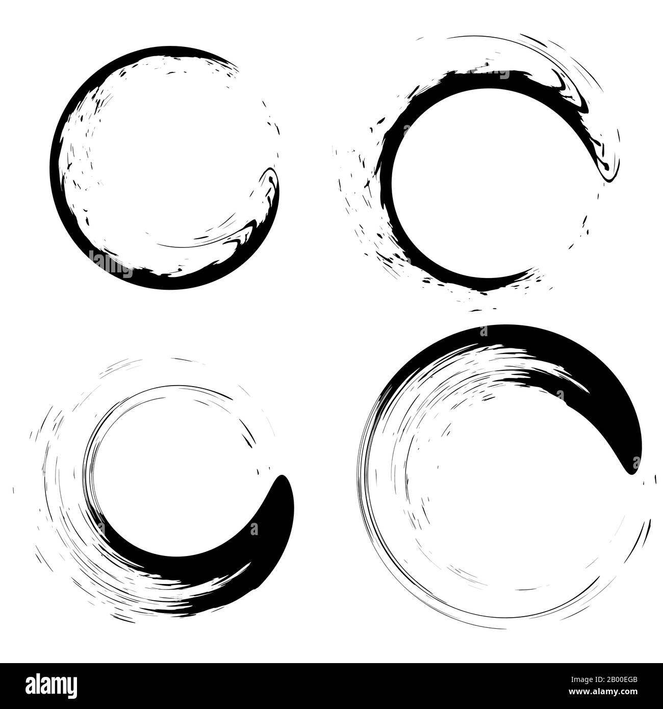 Splash, smear, imprint of black paint on a white background Stock ...