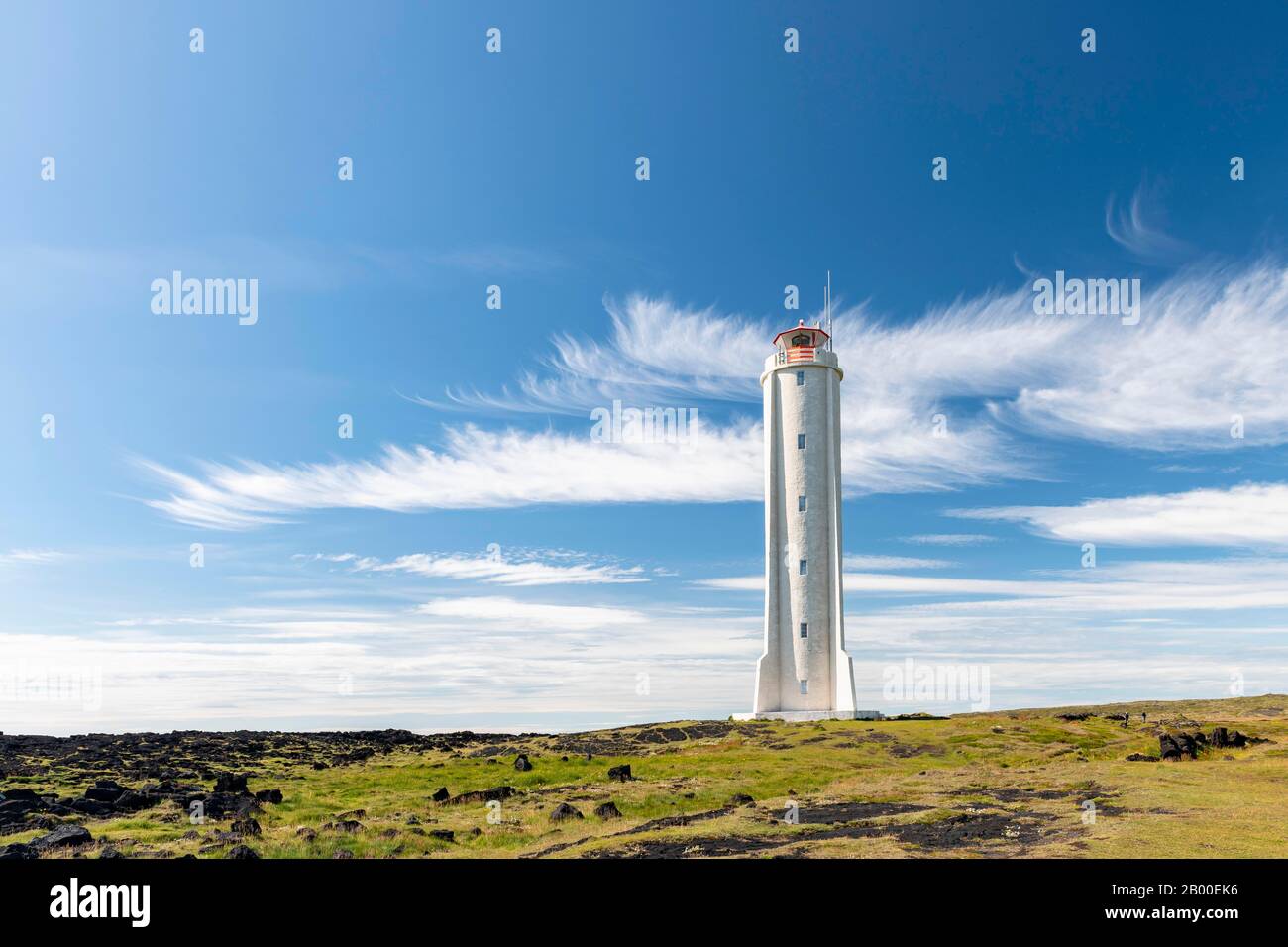 Malarrif Lighthouse, Snaefellsjoekull National Park, Snaefellsnes ...