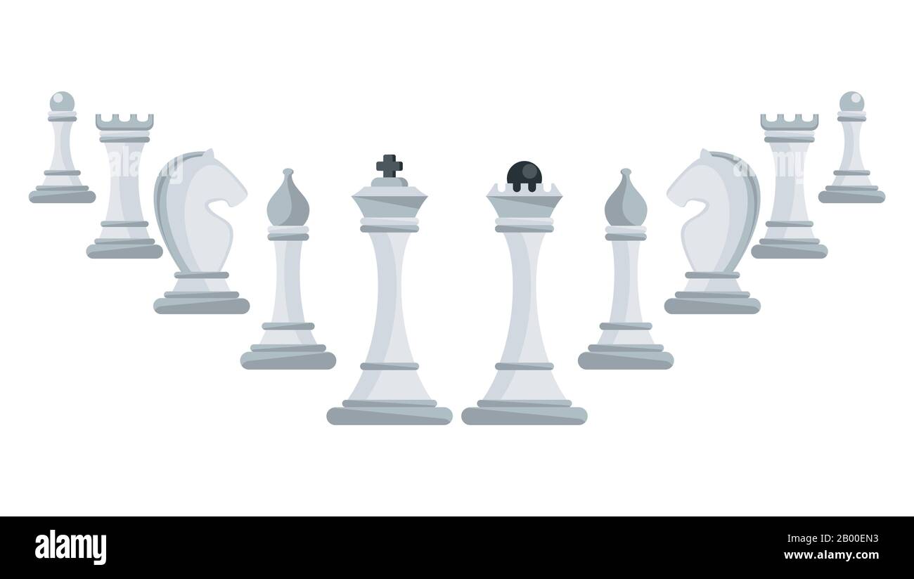 Chess pieces horizontal Stock Vector Images - Alamy
