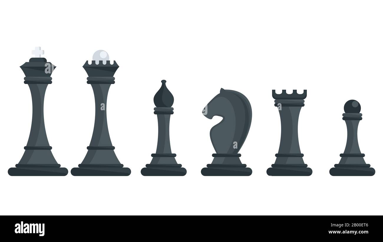 Set of figures for chess. Strategy board game Stock Vector Image & Art ...