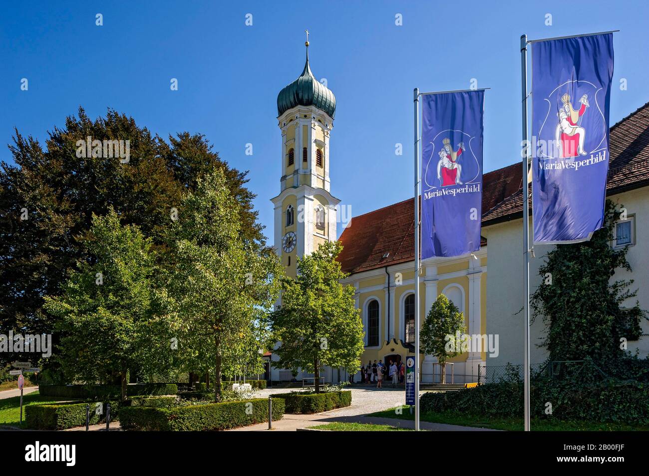 Baroque pilgrimage church Maria Vesperbild, Ziemetshausen, Guenzburg ...