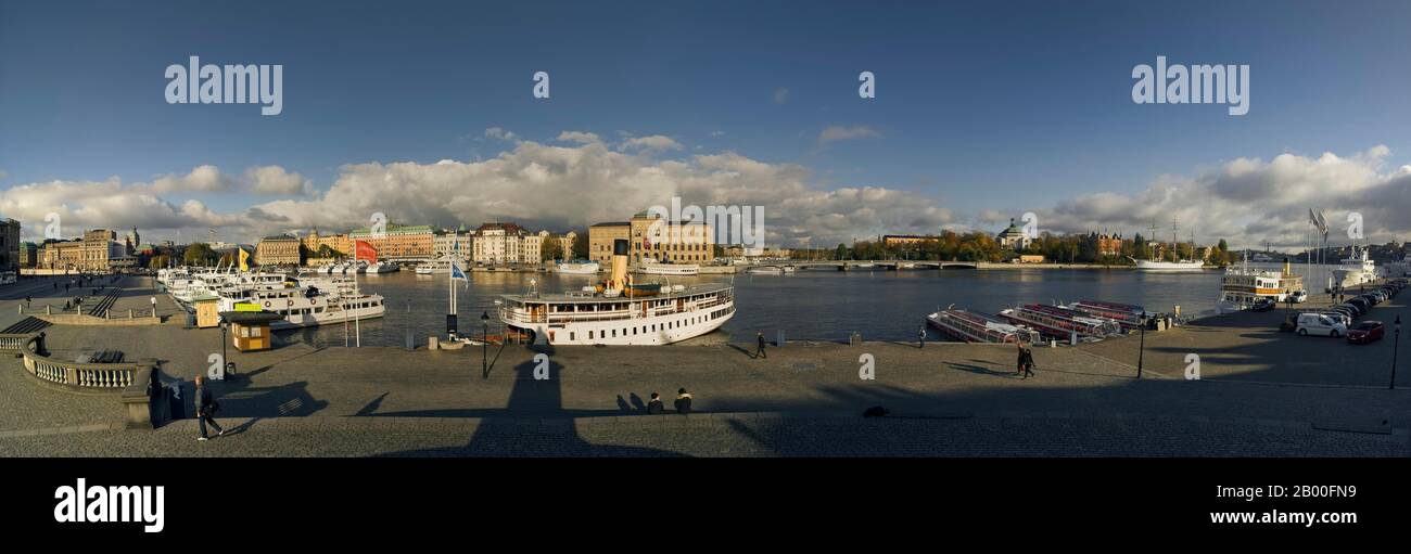 Panorama, port of Stockholm, Sweden Stock Photo - Alamy