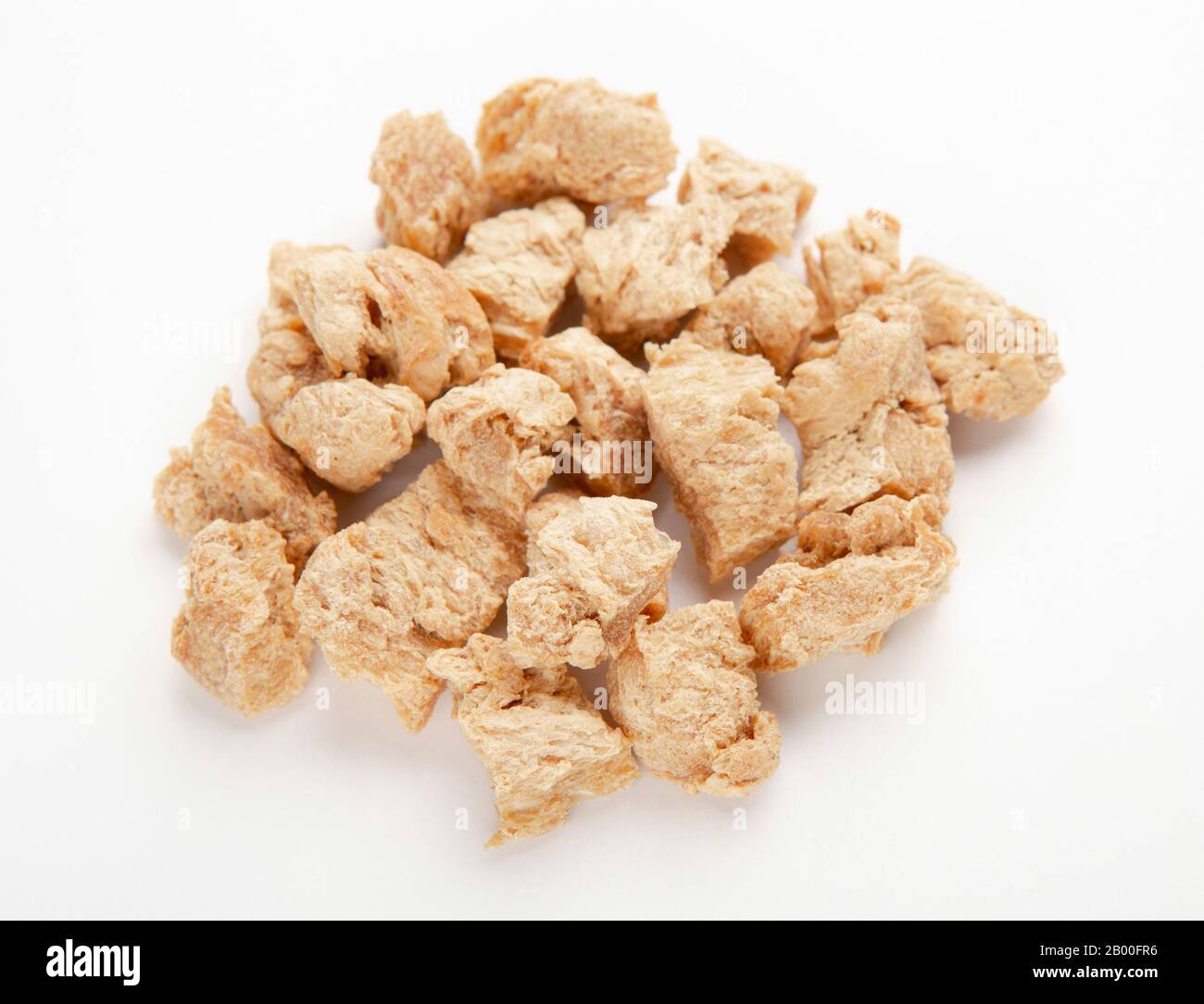 Heap of soy meat isolated on white background Stock Photo - Alamy