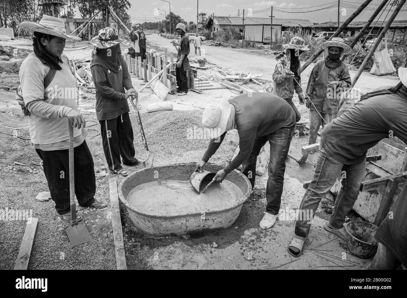 Southeast asia craftsman Black and White Stock Photos & Images - Alamy