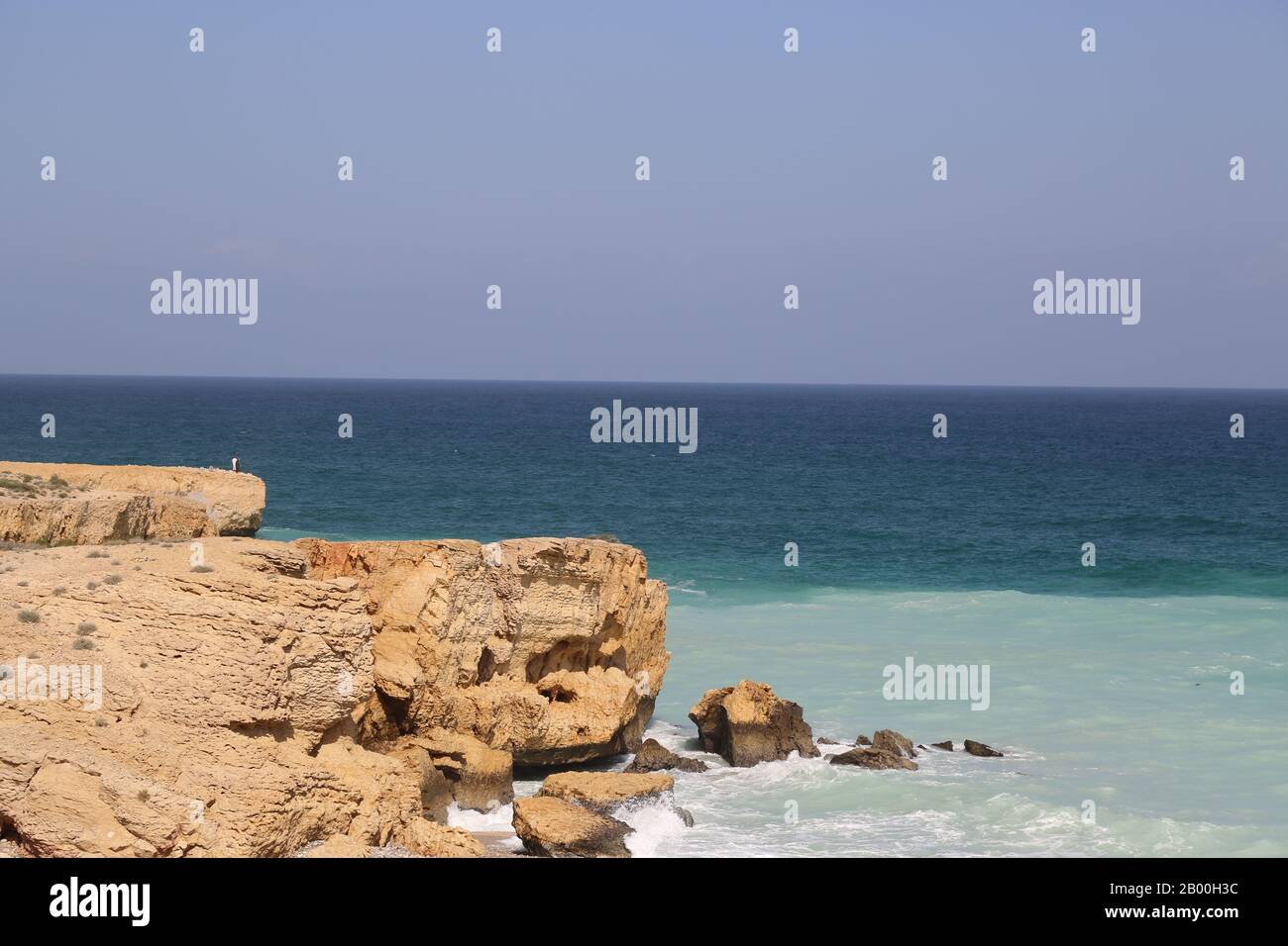 The Oman coast on the Arabian Sea near Ras Al Hadd Stock Photo - Alamy