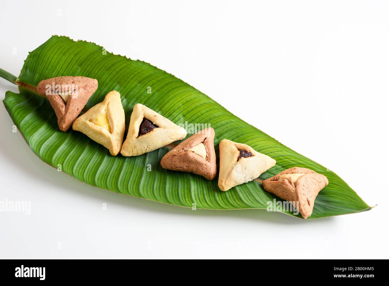 Group of variety triangular cookies traditional meal for Jewish Holiday ...