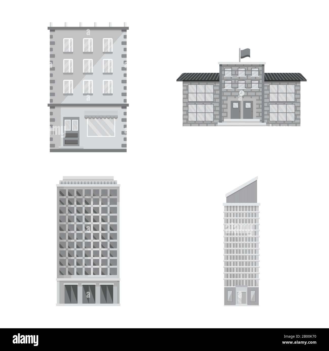Vector design of construction and city symbol. Collection of ... Vector design of construction and city symbol. Collection of ...