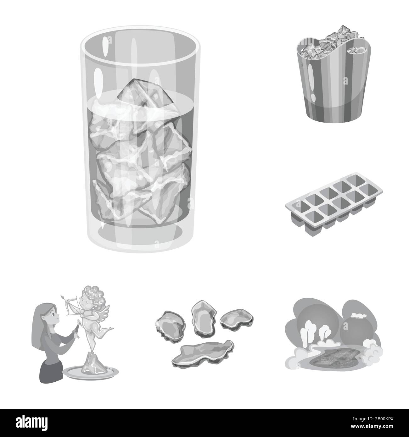 Vector illustration of square and purity symbol. Collection of square ...