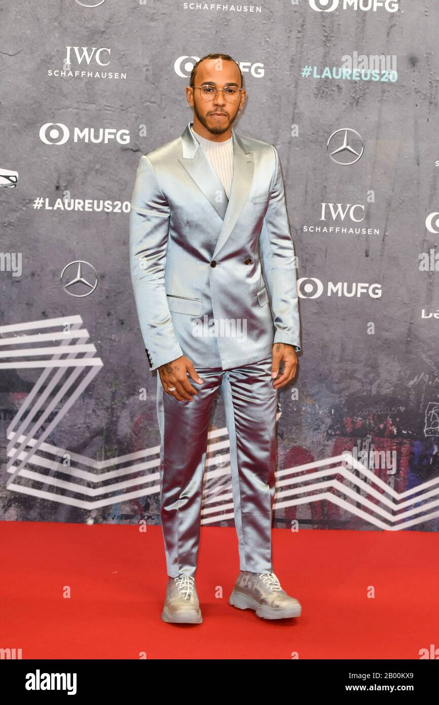 Lewis Hamilton bei der 20. Laureus Sports Awards 2020 in Berlin, 17.02. ...