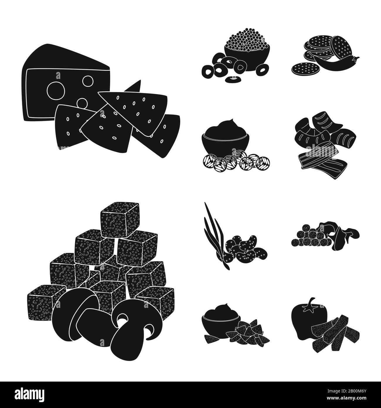 Vector illustration of ingredient and organic icon. Set of ingredient ...