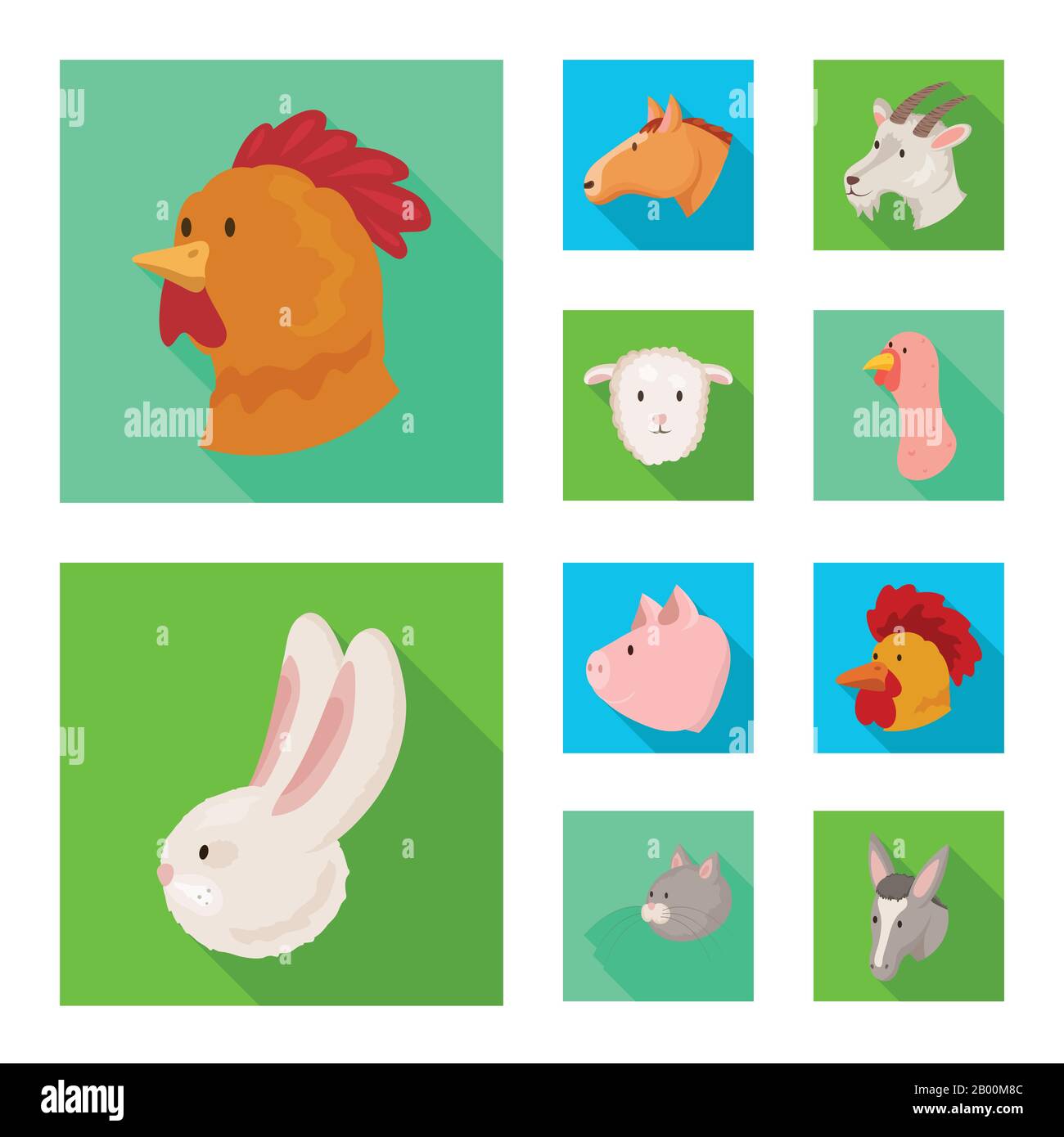 Vector design of agriculture and breeding icon. Set of agriculture and ...