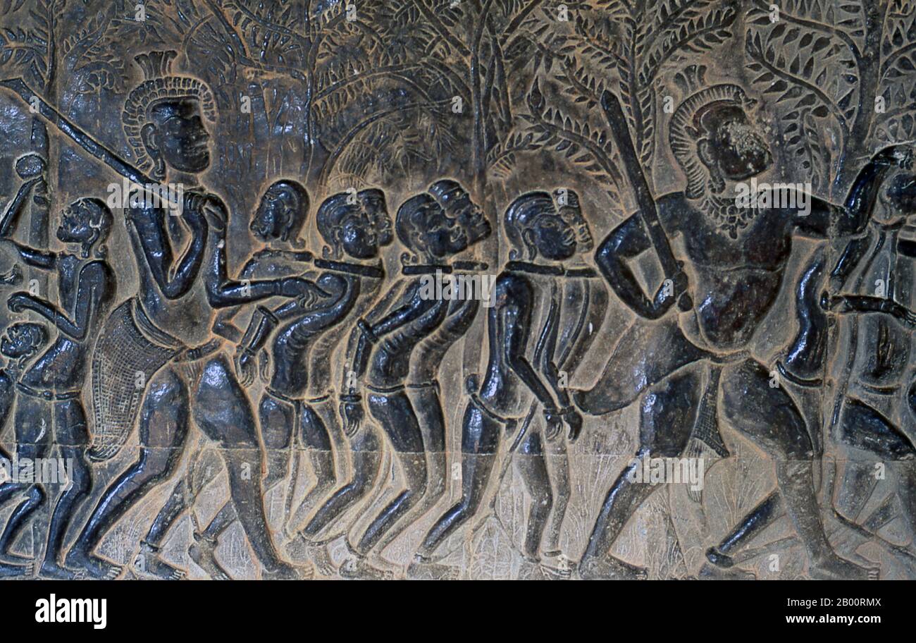 Cambodia: Sinners are taken to hell by devils, Heaven and Hell bas ...