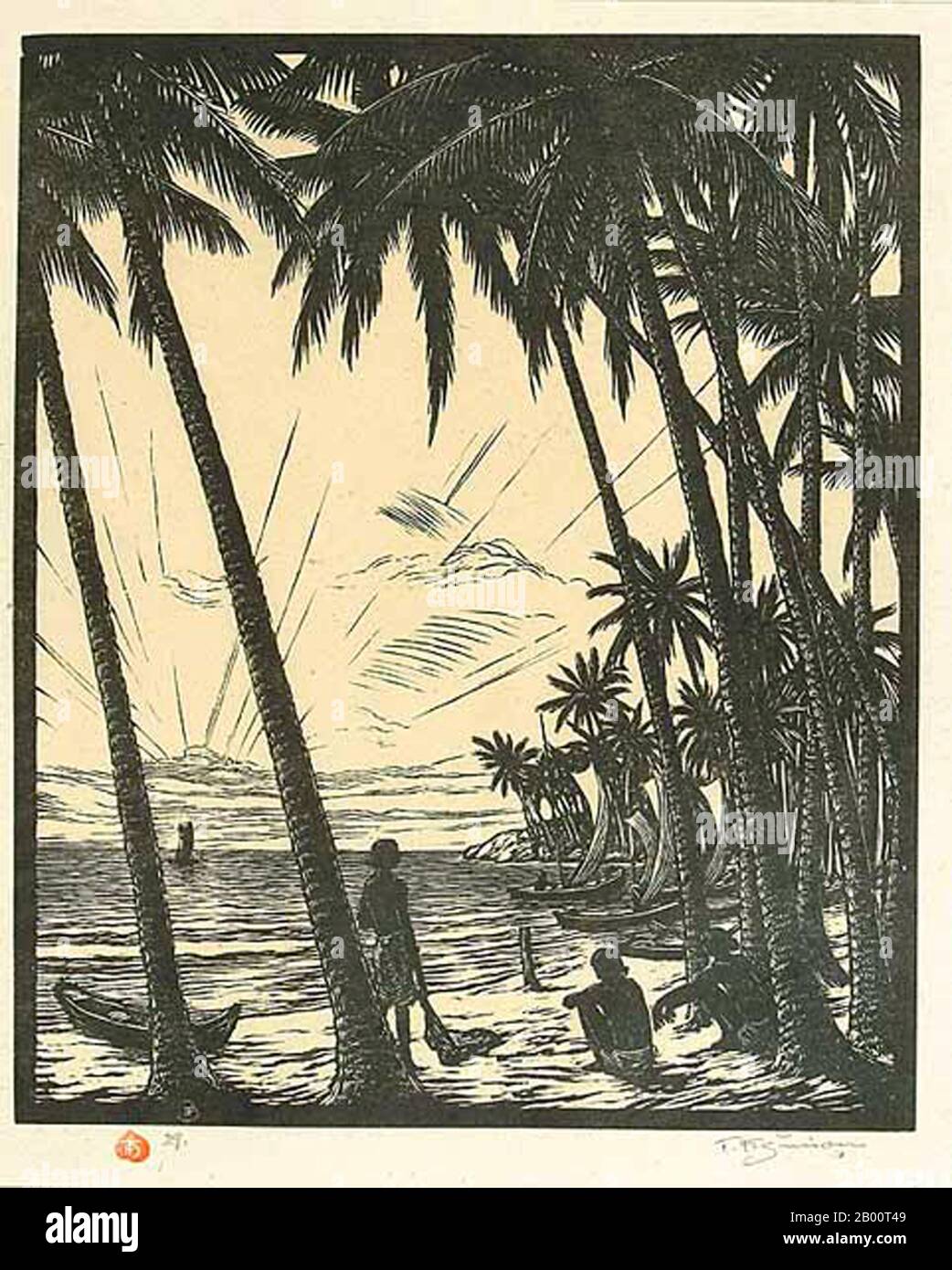 Old ceylon etching hi-res stock photography and images - Alamy