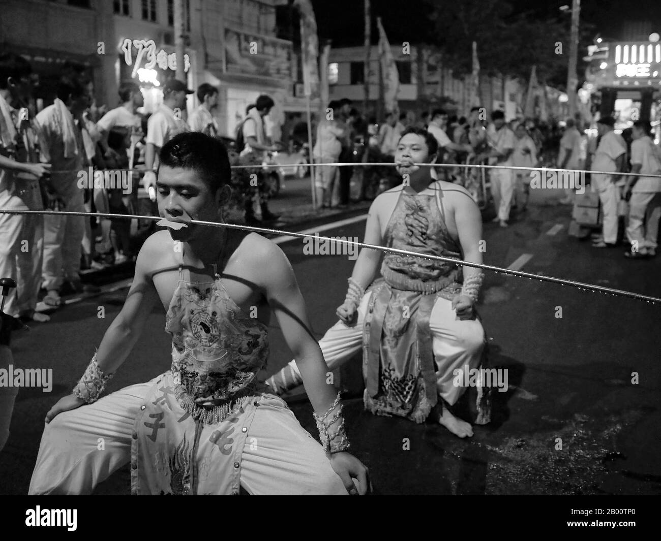 Devotees piercing cheek hi-res stock photography and images - Alamy