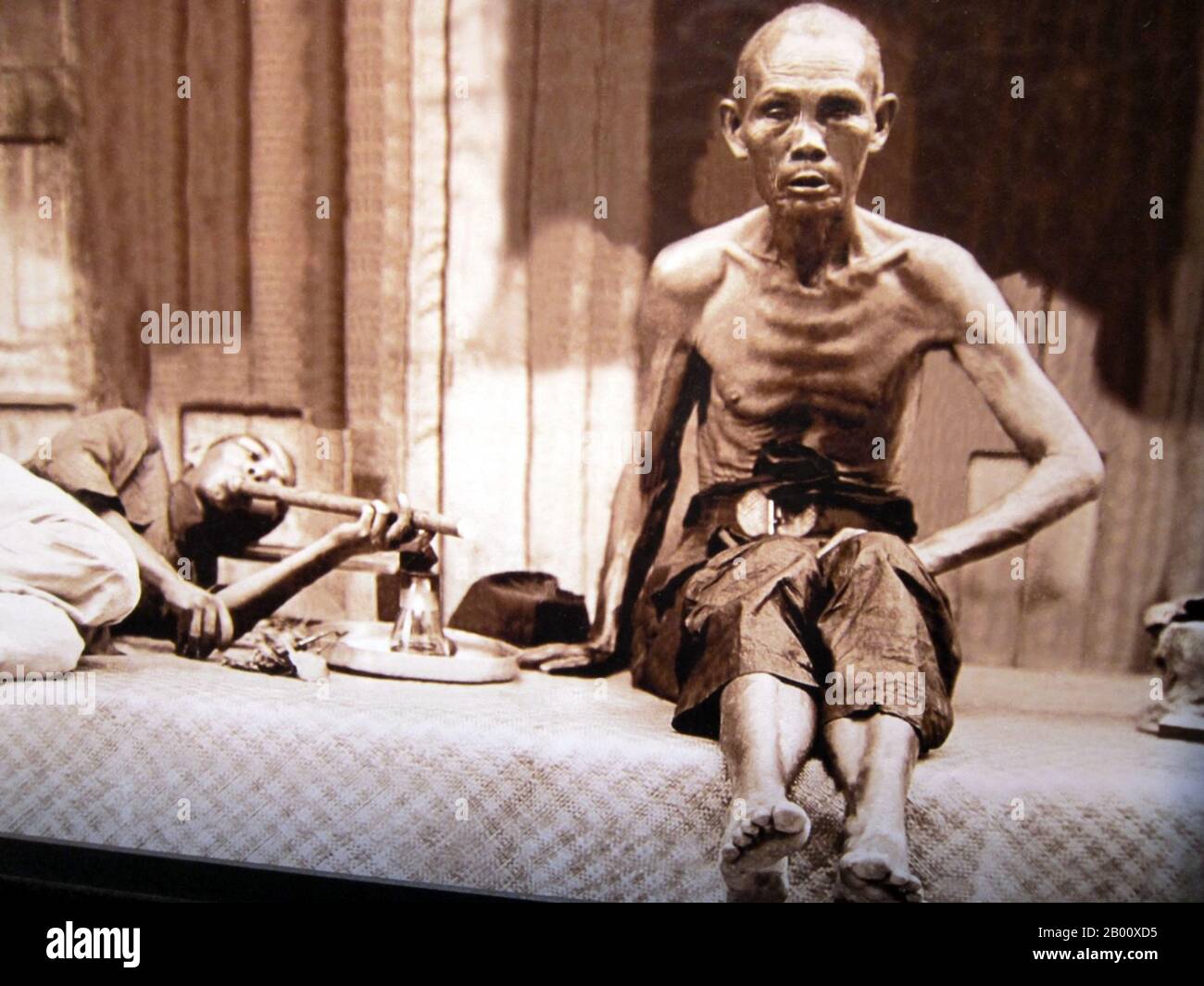 Singapore: Two opium smokers, c. 1910. As a result of the British ...
