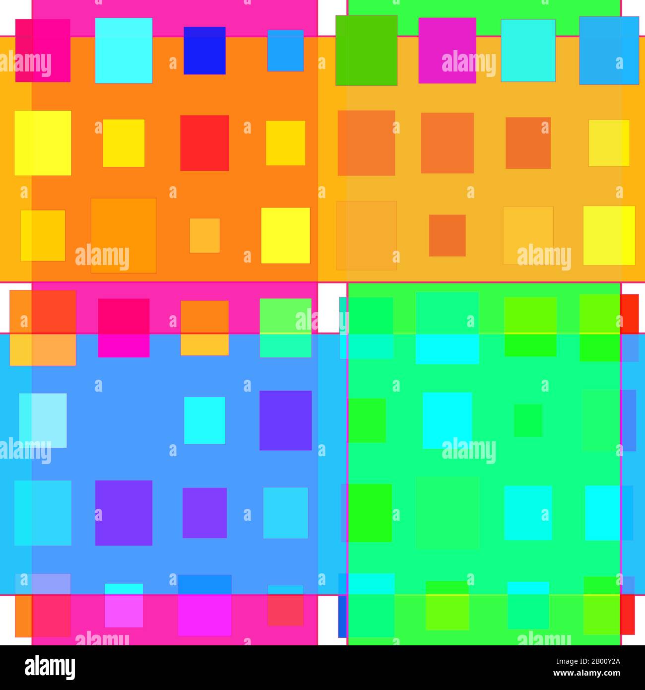 Bright colorful squares on a white background Stock Vector Image & Art ...