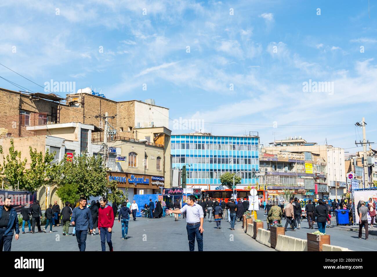 The local shiite muslim pilgrims celebrating the Ashura festival in ...