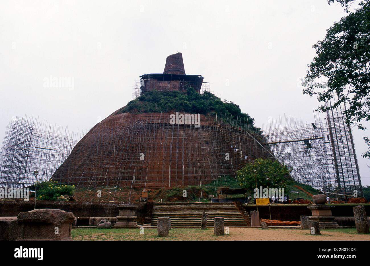 Sri Lanka: Jetavanaramaya Dagoba, Anuradhapura. The Jetavanaramaya is a ...